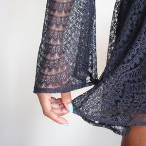 Windsor | Dresses | Black Lace Long Sleeve Dress | Poshmark
